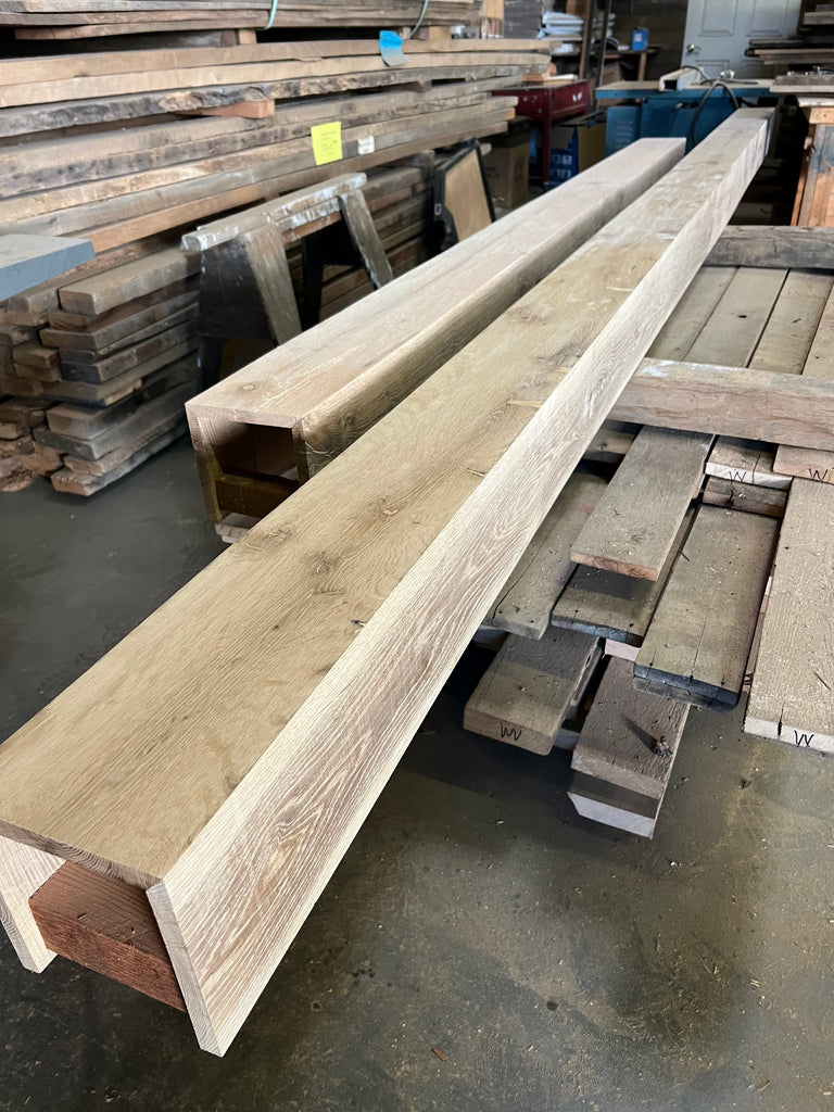 Reclaimed Wood Box Beams | Refined "Old World Oak"Box Beams – Reclaimed ...