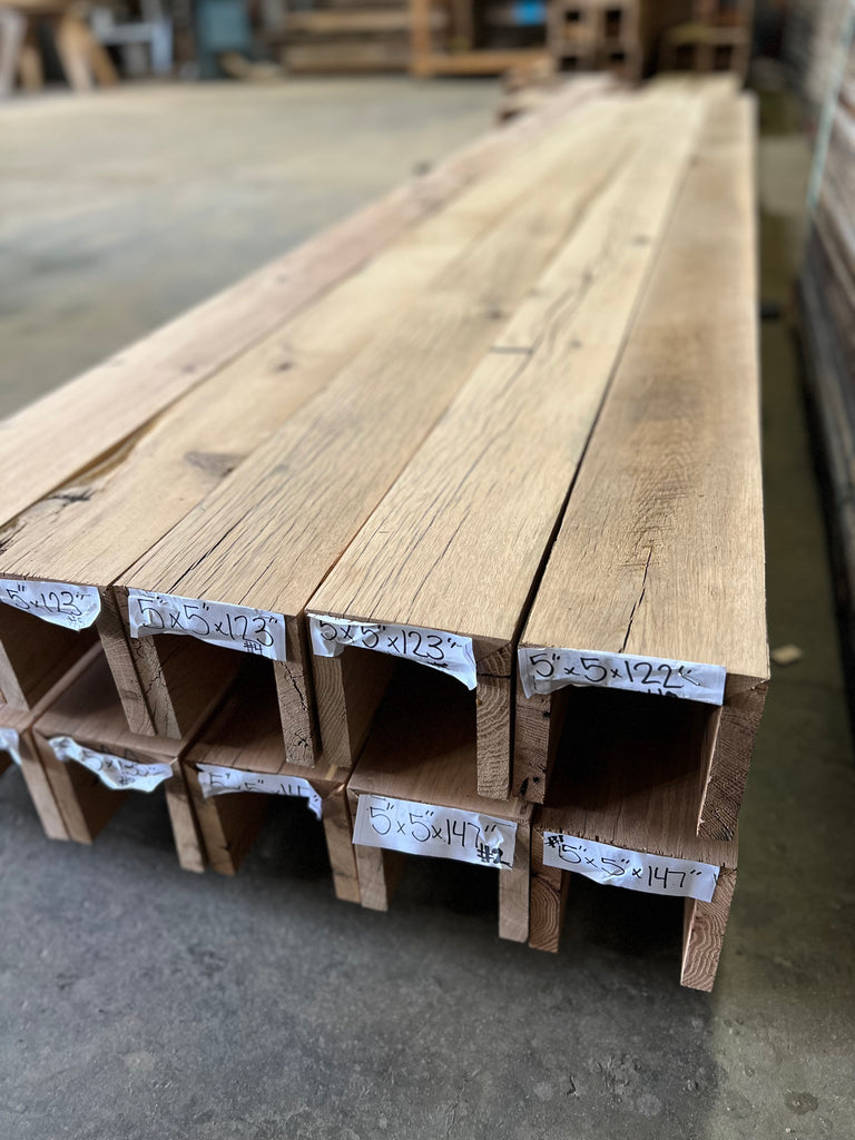 Reclaimed Wood Box Beams | Refined "Old World Oak"Box Beams – Reclaimed ...