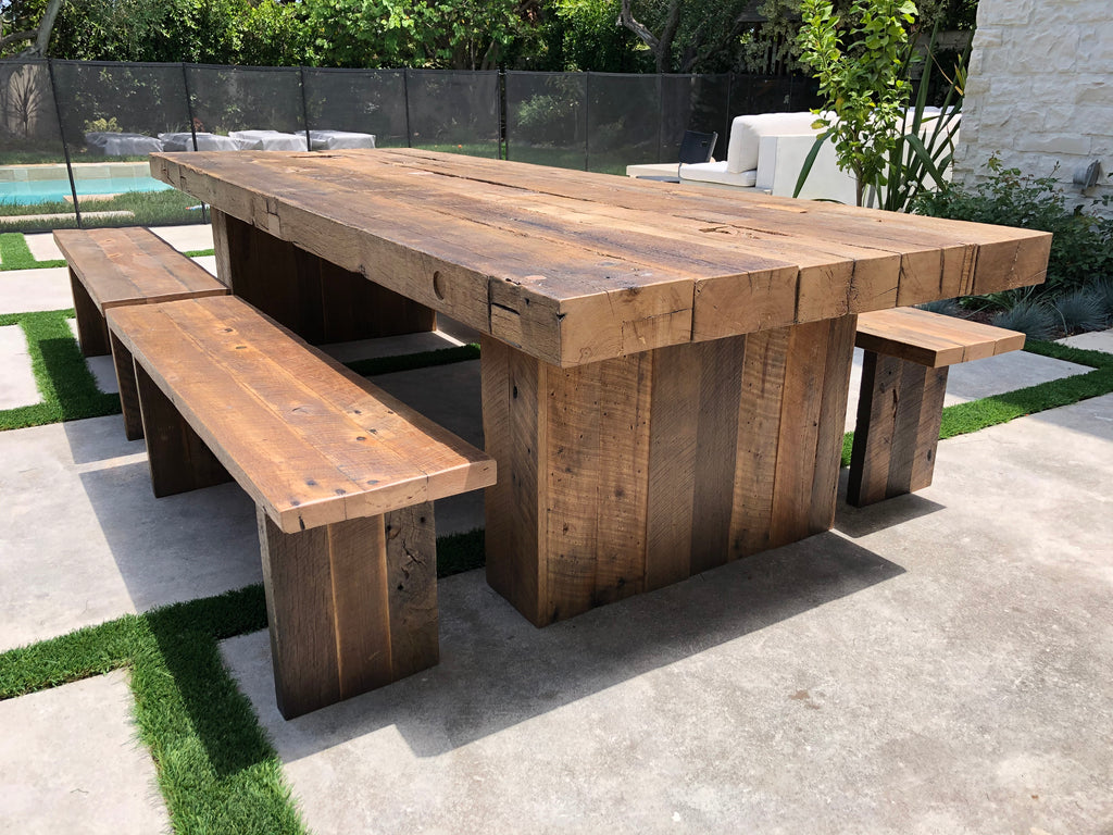 The "GOAT" American Beam Table – Reclaimed Wood Source